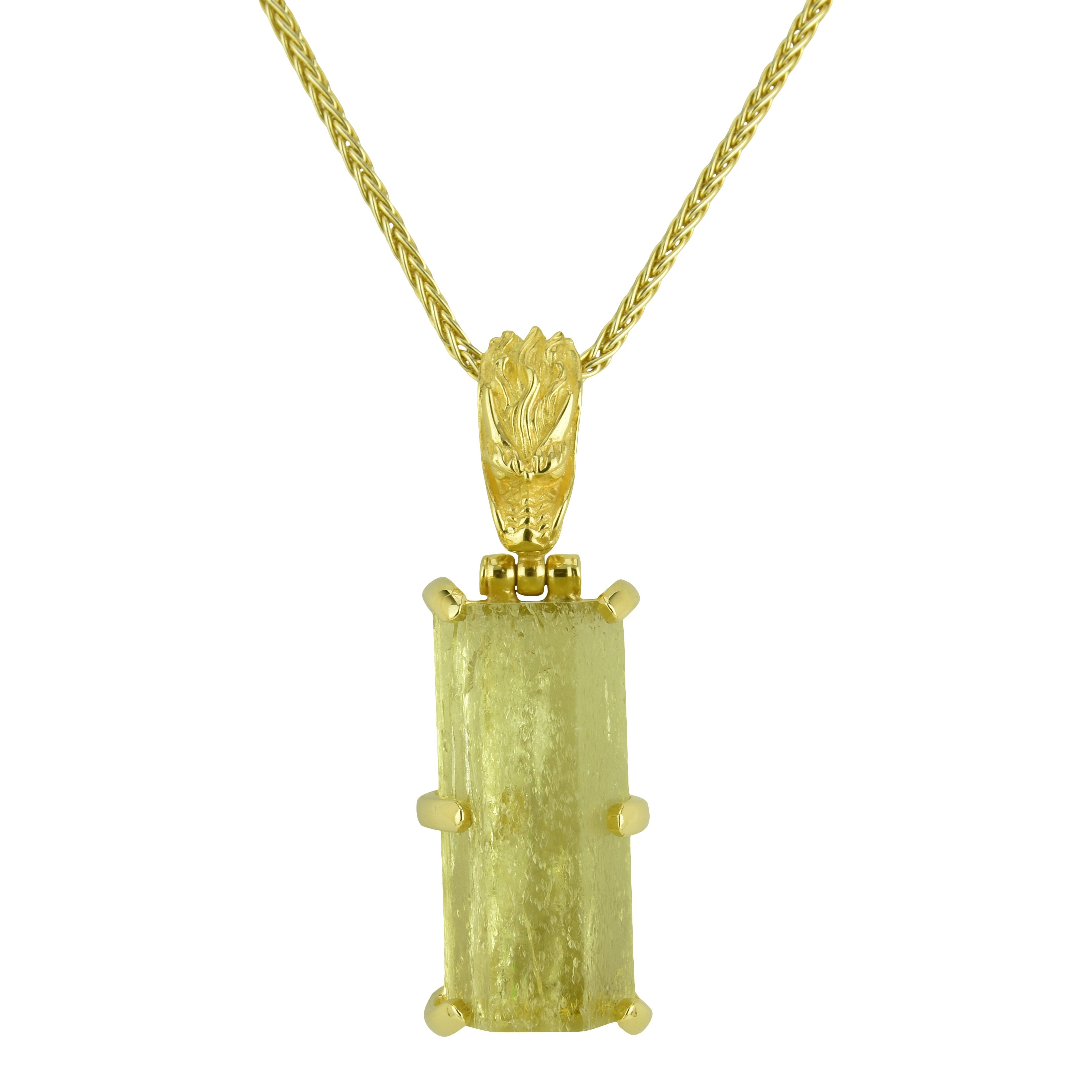 Golden Beryl Crystal Pendants | Kate King Jewellery