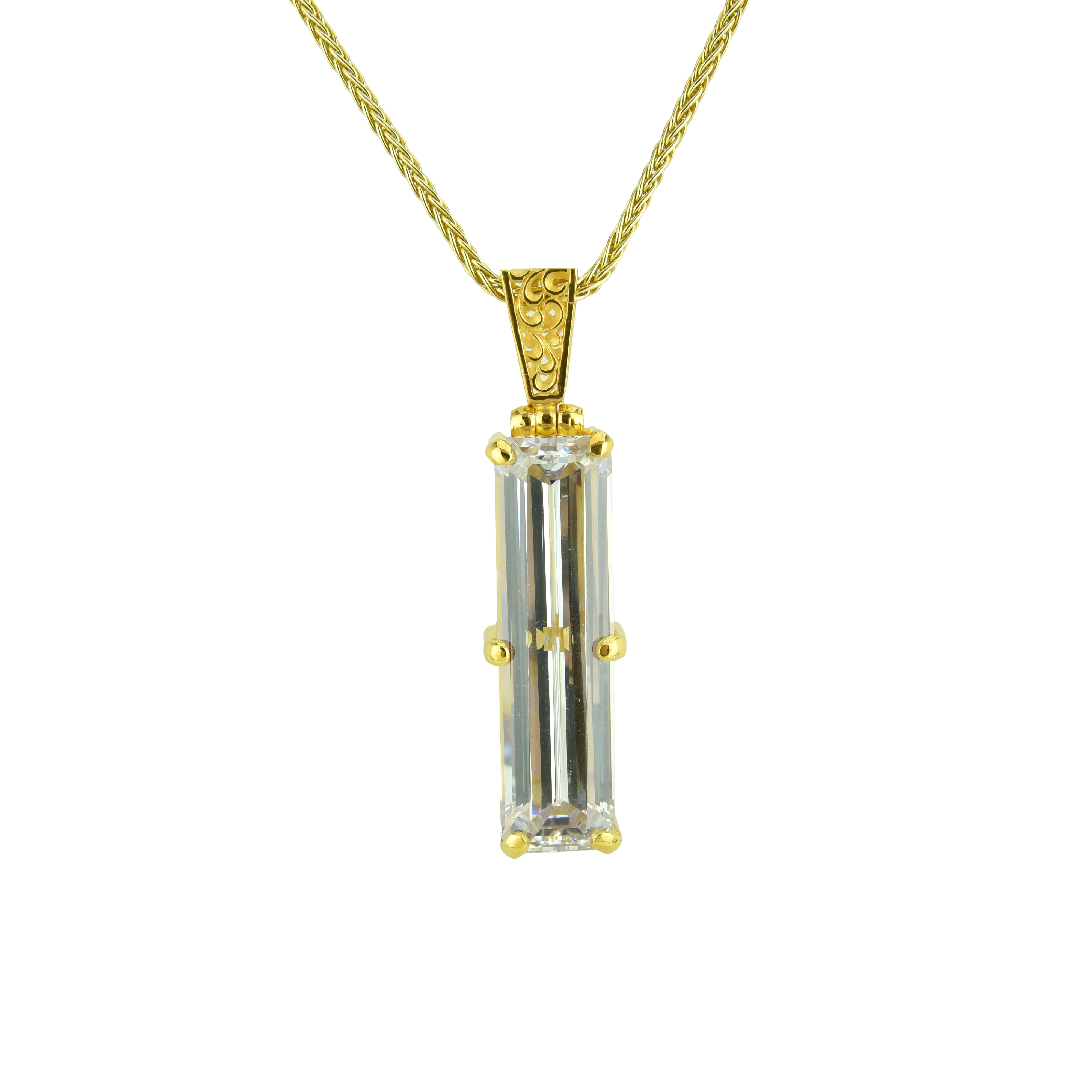 Diamond Simulant Pendant – Kate King Jewellery