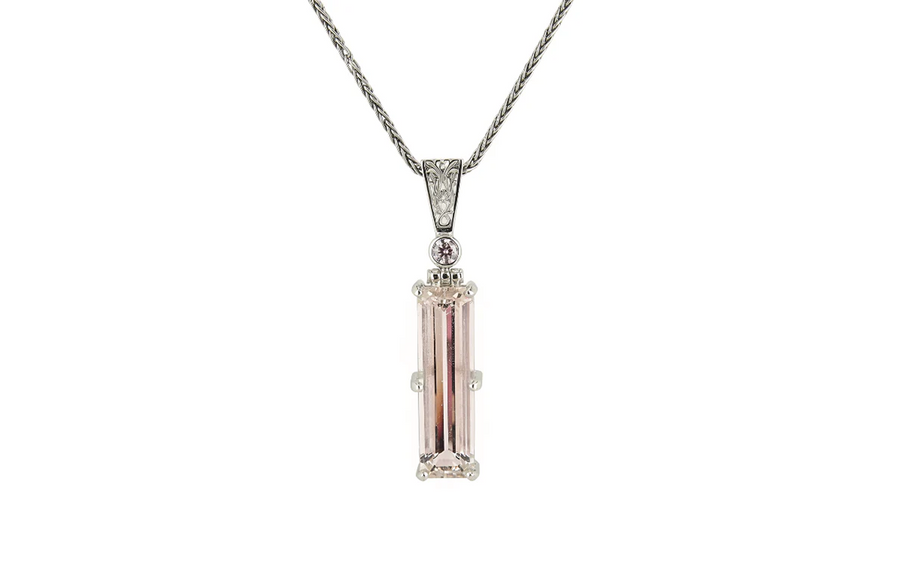 Pink Obsidian Crystal Gemstone Pendants | Kate King Jewellery